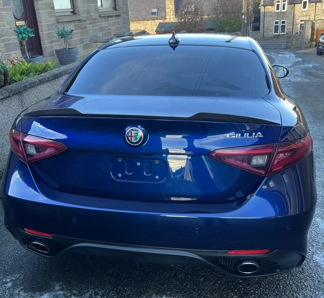 ALFA ROMEO GIULIA Quadrifoglio Real Carbon Fibre Spoiler Rear Boot by ...