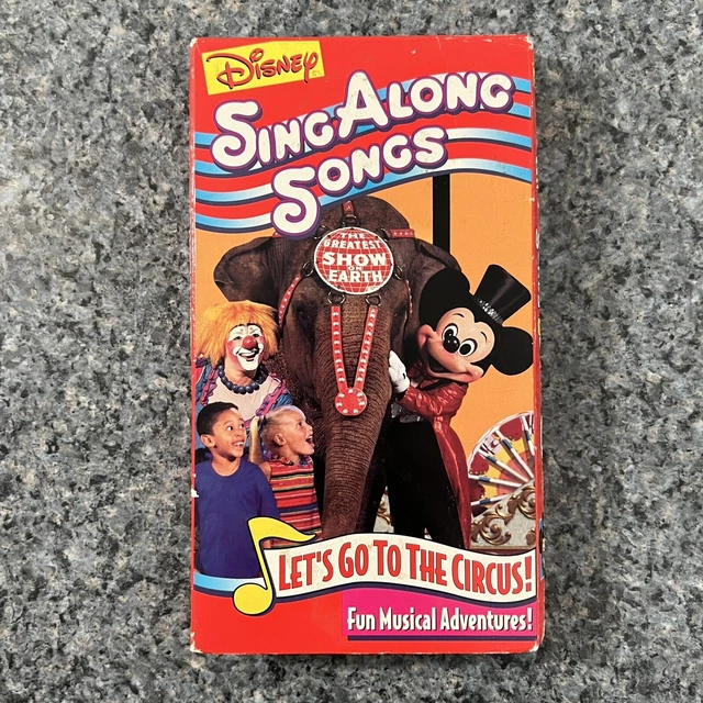 BANDE VHS DISNEY Sing Along Songs Let's Go to the Circus 1994 EUR 11,31 ...