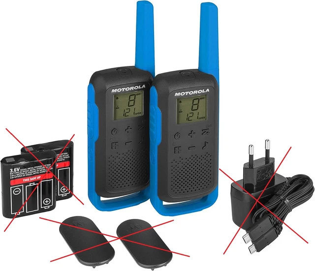 MOTOROLA TALKABOUT T62 PMR-Funkgeraete (2er Set, PMR446, 16 Kanaele EUR ...