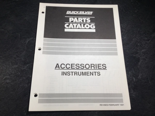 QUICKSILVER MERCRUISER INSTRUMENTS Trim Gauges Parts Catalog Mercury ...