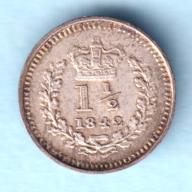 GREAT BRITAIN. 1842 Queen Victoria - Penny Halfpenny.. EF/gEF - Part ...