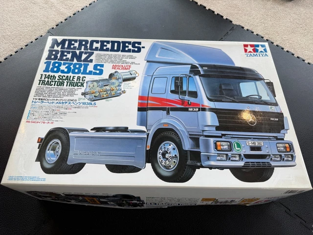 TAMIYA MERCEDES BENZ 1838LS Tractor Truck NIB - with added bearings £ ...