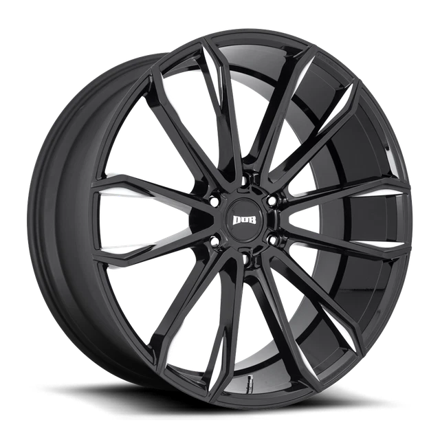 24 INCH BLACK Wheels Rims Cadillac Escalade Chevy Suburban DUB Clout 6 ...