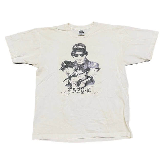 VINTAGE EAZY E Portrait NWA “Straight Outta Compton” T-Shirt RARE Sz XL ...