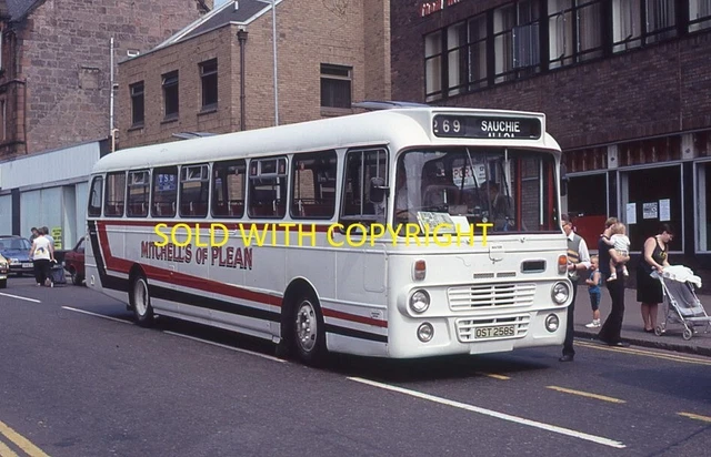 35MM ORIGINAL BUS slide Mitchell's of Plean OST 258S (Ex Highland ...