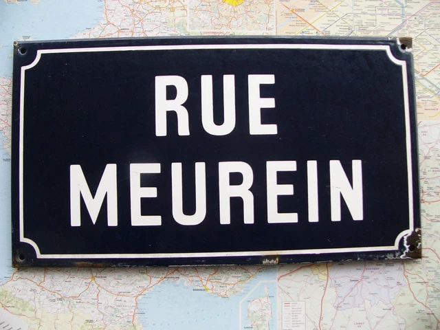 ANCIENNE PLAQUE DE rue émaillée Rue MEURIEN ( Lille 59 Nord ) EUR 35,00 - PicClick FR