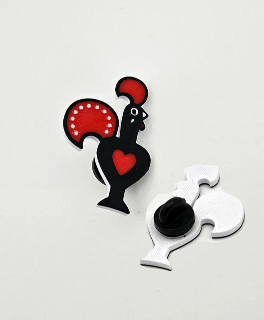 NANDOS 3D PRINT Pin Badge Peri Peri Chicken Lover Rooster Logo Fan UK ...