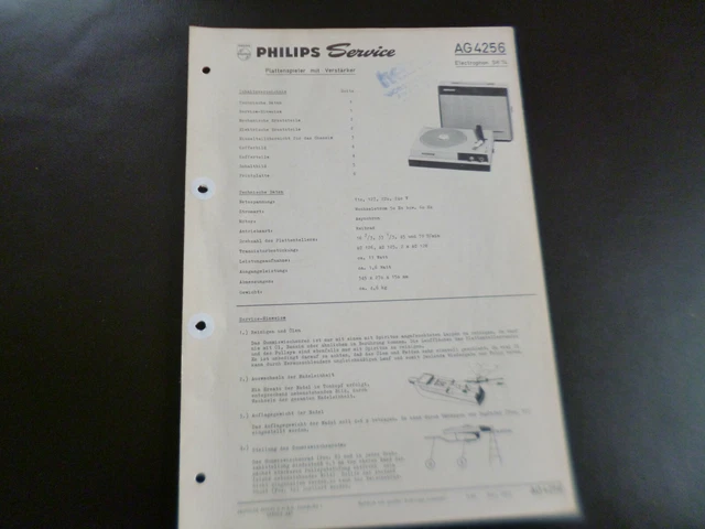 ORIGINAL SCHALTPLAN SERVICE Manual Philips AG 2101 EUR 12,50 - PicClick DE