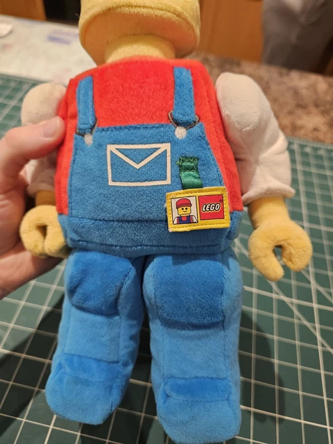 LEGO MAN MINIFIGURE Plush 13" Construction Worker Official 2004 Soft ...