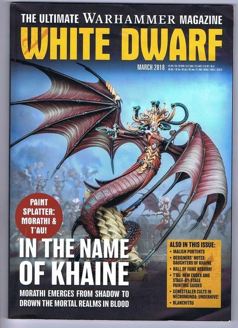 ULTIMATE WHITE DWARF (mars 2018 Age Sigmar Warhammer 40K Games Workshop ...