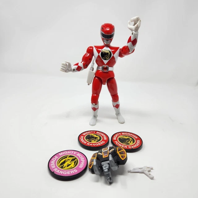 FIGURINE ARTICULÉE MIGHTY Morphin Power Rangers Karaté Kick Red Ranger ...