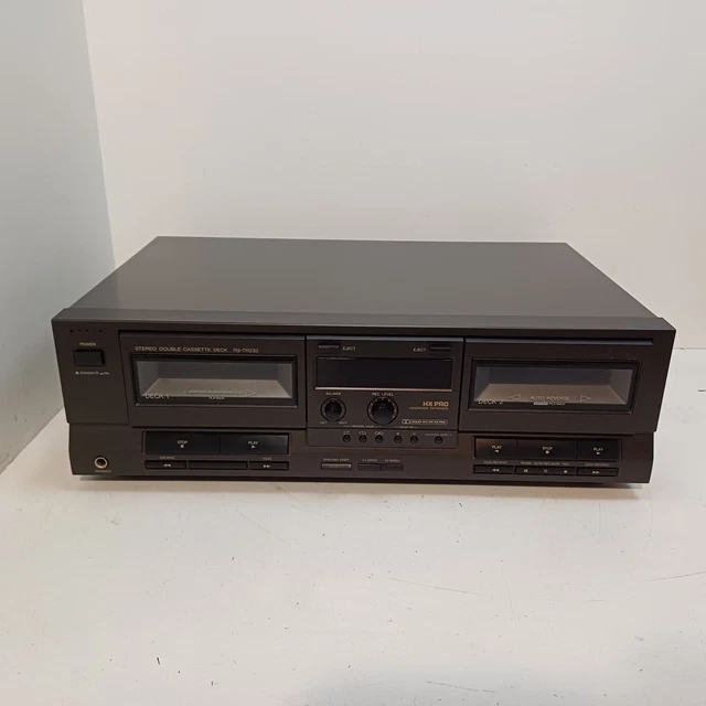TECHNICS RS-TR232 STEREO Double Cassette Deck Dolby B/C/HX-Pro ...