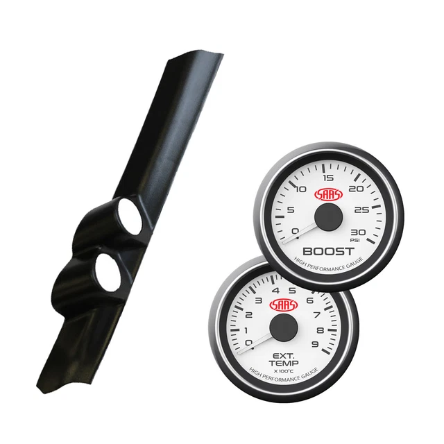 GQ PATROL Y60 1987-1997 Pillar Pod w/ White 0-30 Diesel Boost 0-900 Ext ...