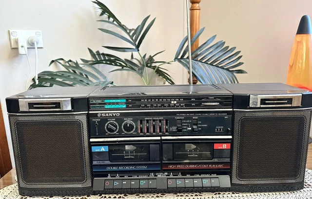 SANYO MW250F STEREO FM/AM Radio Double Cassette Recorder / Player Boombox $90.00 - PicClick AU