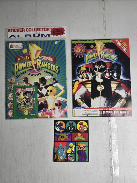 MIGHTY MORPHIN POWER Rangers Sticker Activity Album 1995 with FREE ...