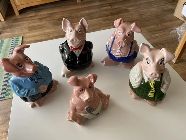 WADE NATWEST PIGS, full family set, excellent condition. with original ...