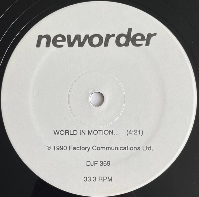 NEW ORDER -WORLD In Motion- Rare Australian White Label Promo (Vinyl ...