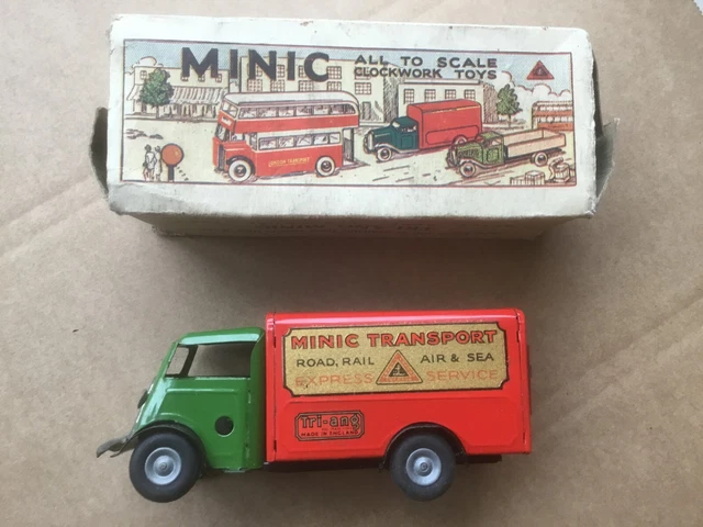 TRIANG MINIC 85M? Express Service Transport Delivery Van with worn ...