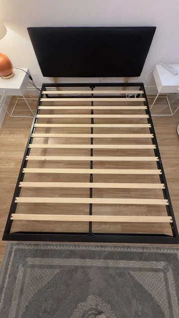 ZINUS METAL AND Wood Bed £100.00 - PicClick UK