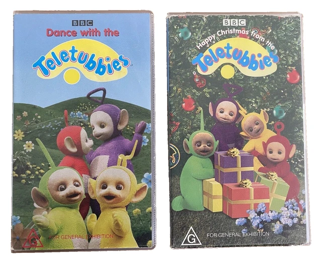 VHS TELETUBBIES HAPPY Christmas / Dance with BBC Video x 2 Tested £20. ...