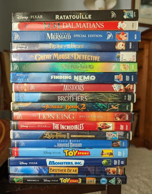 LOT OF 18: DISNEY + PIXAR DVD Animation Movies, Nice Variety, Great ...