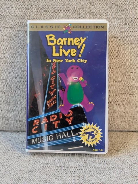 BARNEY LIVE! IN New York City | VHS Tape 1994 Clamshell | Classic ...