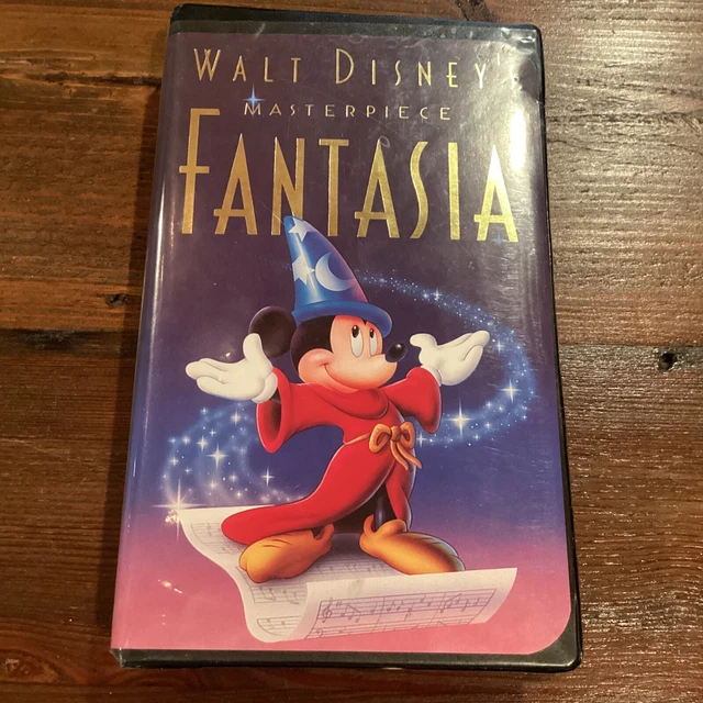 WALT DISNEY'S MASTERPIECE Fantasia (VHS, 1991) rare VHS diamant noir ...
