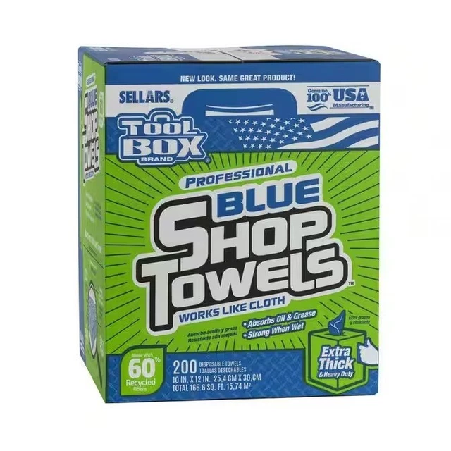 TOOLBOX Z400 BLUE shop towel box 200-count $35.72 - PicClick CA