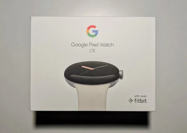 GOOGLE PIXEL WATCH 41mm Polished Silver Stainless Steel Case with Chalk ...