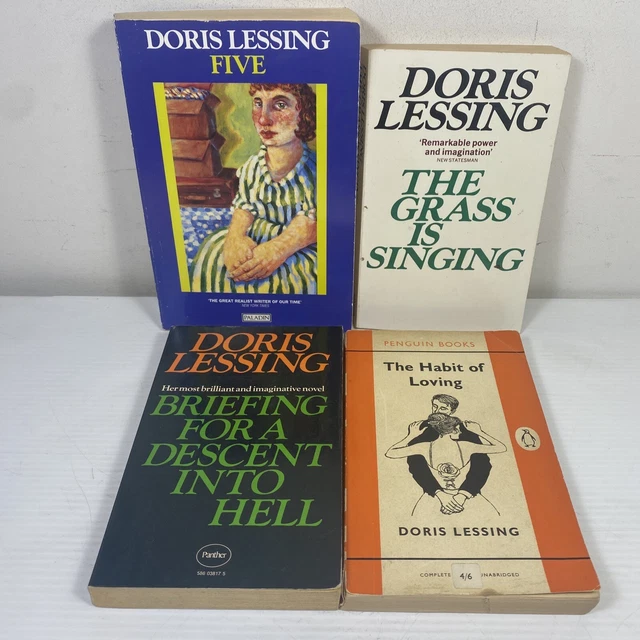 4 LOT DORIS Lessing - The Grass Is Singing, The Habit of Loving, Five ...