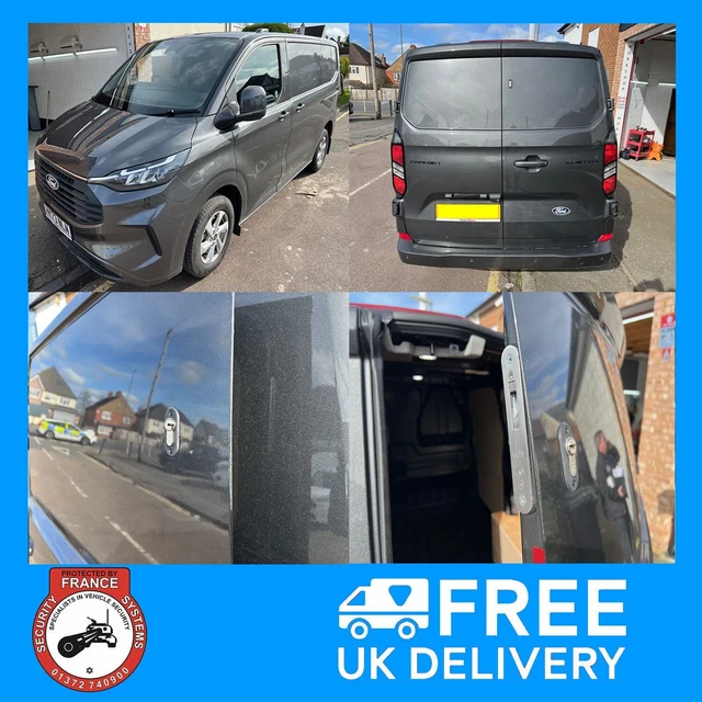 FORD TRANSIT CUSTOM 2024+ Rear Van Security Deadlock Kit With Hook ...