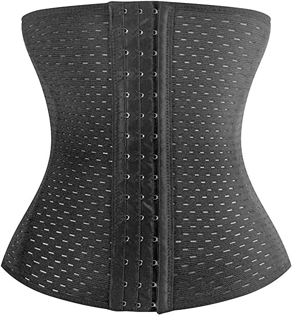 MESH CORSET STEEL Boned Corset Womens Underbust Corset Waist Trainer ...
