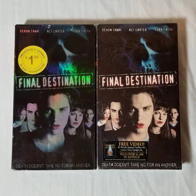 FINAL DESTINATION SET 2 VHS Video Variant Devon Sawa Ali Larter Horror ...