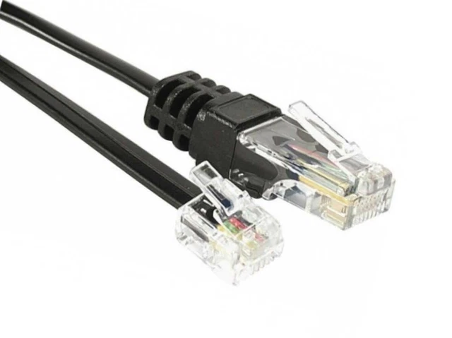 TELEFONKABEL RJ45 AUF RJ11 Modularkabel Modem Router Splitter DSL Fax ...