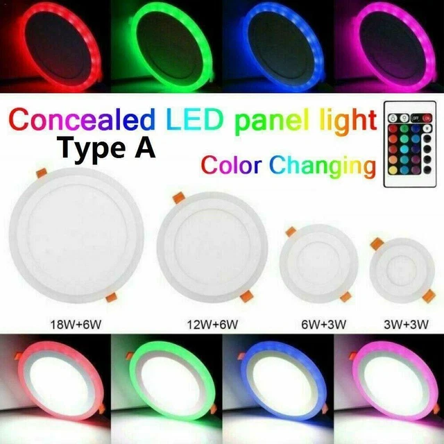 LED FLAT PANEL Ceiling Spot Light Downlights RGB Spotlight Wall Lamp ...