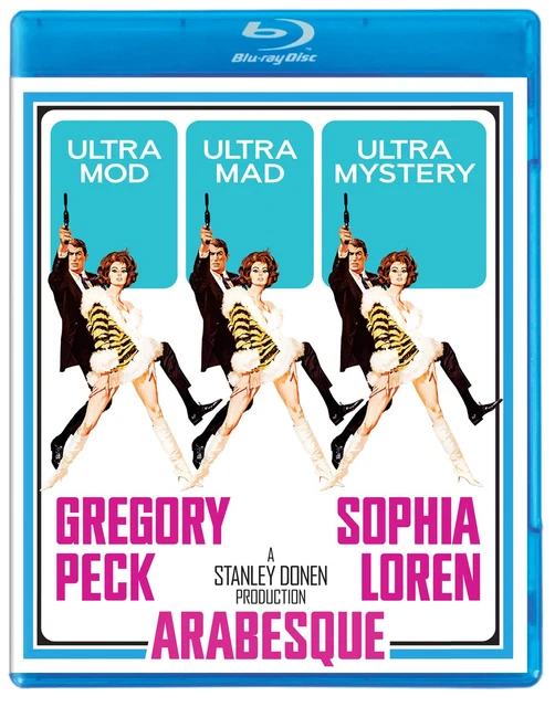 ARABESQUE (BLU-RAY) GREGORY Peck Sophia Loren Alan Badel Kieron Moore ...