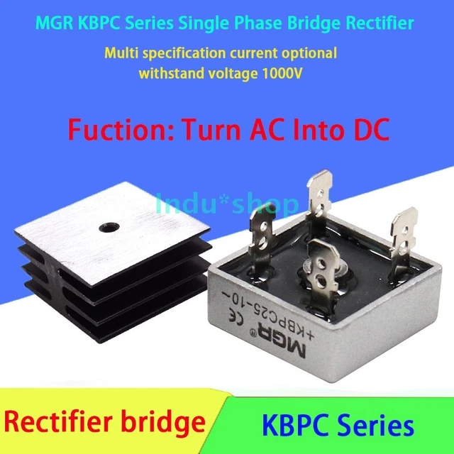 SINGLE PHASE RECTIFIER Bridge Module 10 PC New KBPC 15A 20A 35A AC To ...