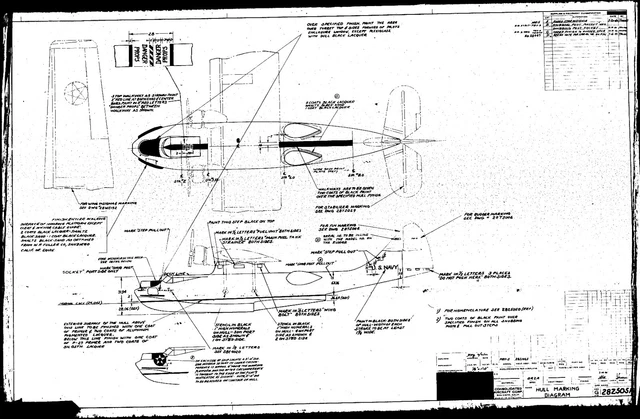 CONSOLIDATED CATALINA PBY Drawings Period WW2 Factory Blueprints Set ...