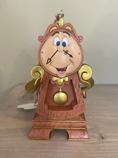 DISNEY STORE PARKS Cogsworth Clock Beauty & the Beast Decoration ...