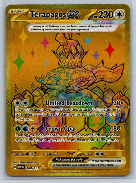 2025 POKEMON SV Prismatic Evolutions PRE EN Terapagos ex Hyper Rare ...