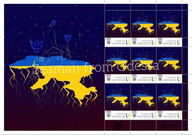 RARE LIMITED STAMPS War in Ukraine 2025 🏠"Our home is Ukraine" 🇺🇦 $36. ...