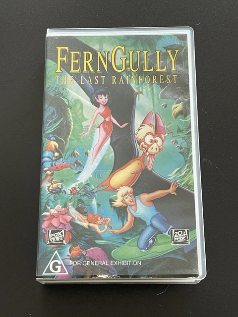 FERNGULLY THE LAST Rainforest VHS Children Family Animation Adventure ...