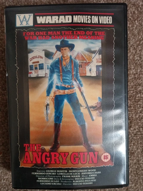 THE ANGRY GUN George Martin Montgomery Wood Big Box PAL VHS Spaghetti ...