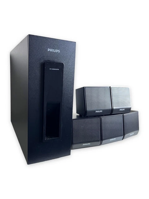 PHILIPS 5.1 HOME theatre HTS3011 5 Surround Sound Speakers & Subwoofer Used £99.00 - PicClick UK