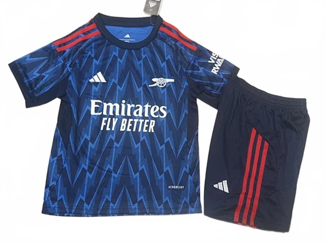 ARSENAL KIDS 2025/26 Away Football Kit - Blue - Size 28 - 12/13 Years ...