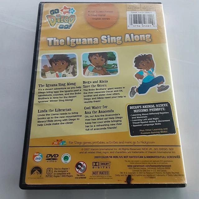 DVD THE IGUANA Sing Along Go Diego Go EUR 4,46 - PicClick FR