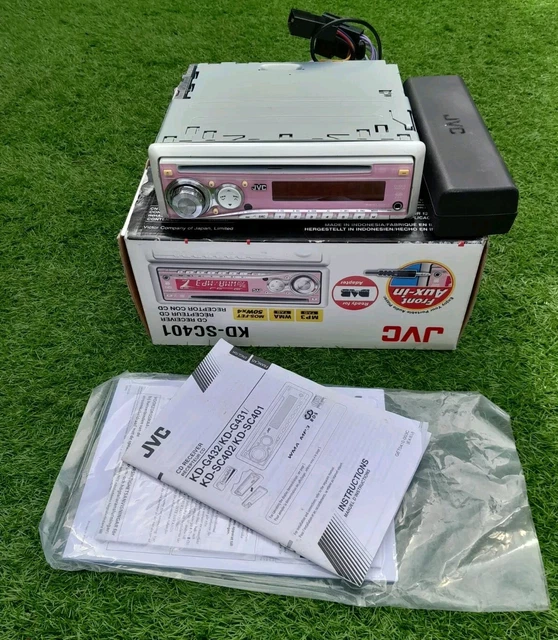 JVC CAR STEREO Radio Cd Pink Face Off KD-SC401 £39.99 - PicClick UK