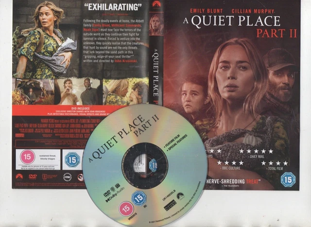 A QUIET PLACE Part 2 ~Emily Blunt / Cillian Murphy~ **UK DVD** Free P&P ...