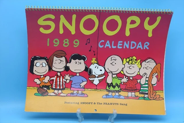 SNOOPY 1989 CALENDAR Snoopy Vintage Calendar Sanrio Peanuts £28.33 ...