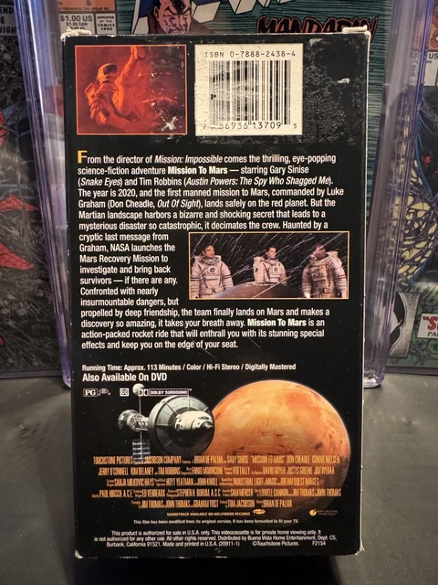 MISSION TO MARS (VHS, 2000) Gary Sinise, Tim Robbins $4.19 - PicClick CA
